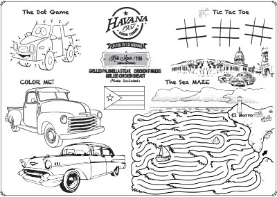 Kids Menu Maze